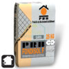 Mortier fibré PRB FONDISOL F pour ITE en fibre de bois