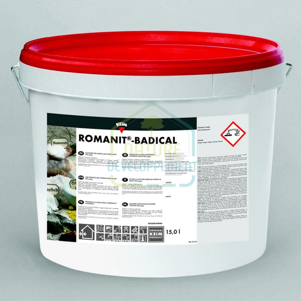 Peinture à la chaux KEIM Romanit-Badical